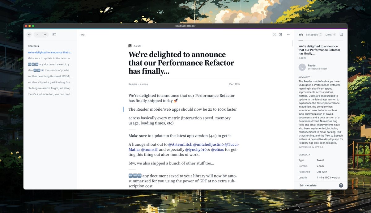 🚨 Readwise Reader 版本大更新，这个超受欢 - 即刻App